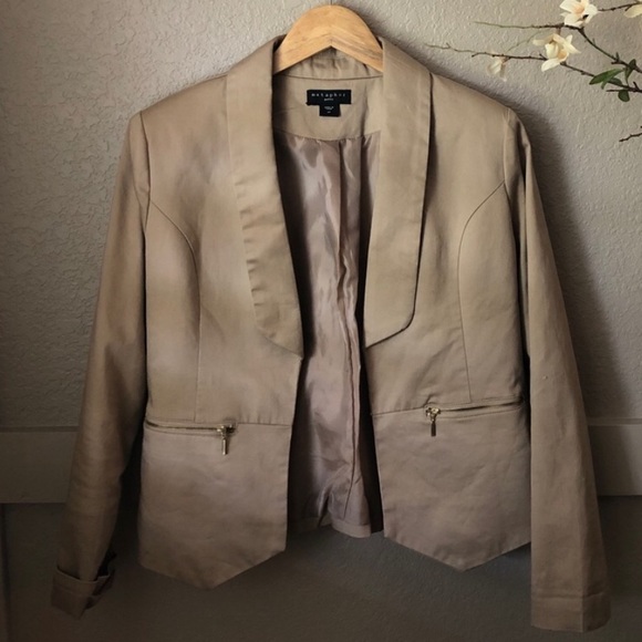 Metaphor | Jackets & Coats | Metaphor Blazer In Tan | Poshmark